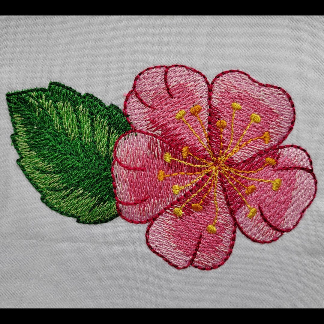 Cherry Blossom Embroidery Design - Floral Embroidery Pattern - Spring ...