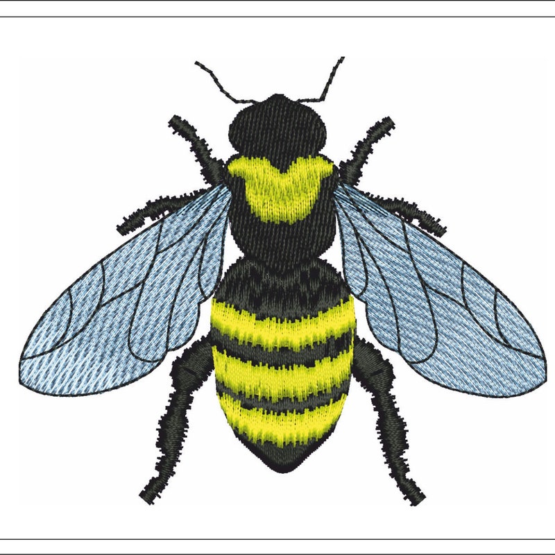 Bee Embroidery - Etsy
