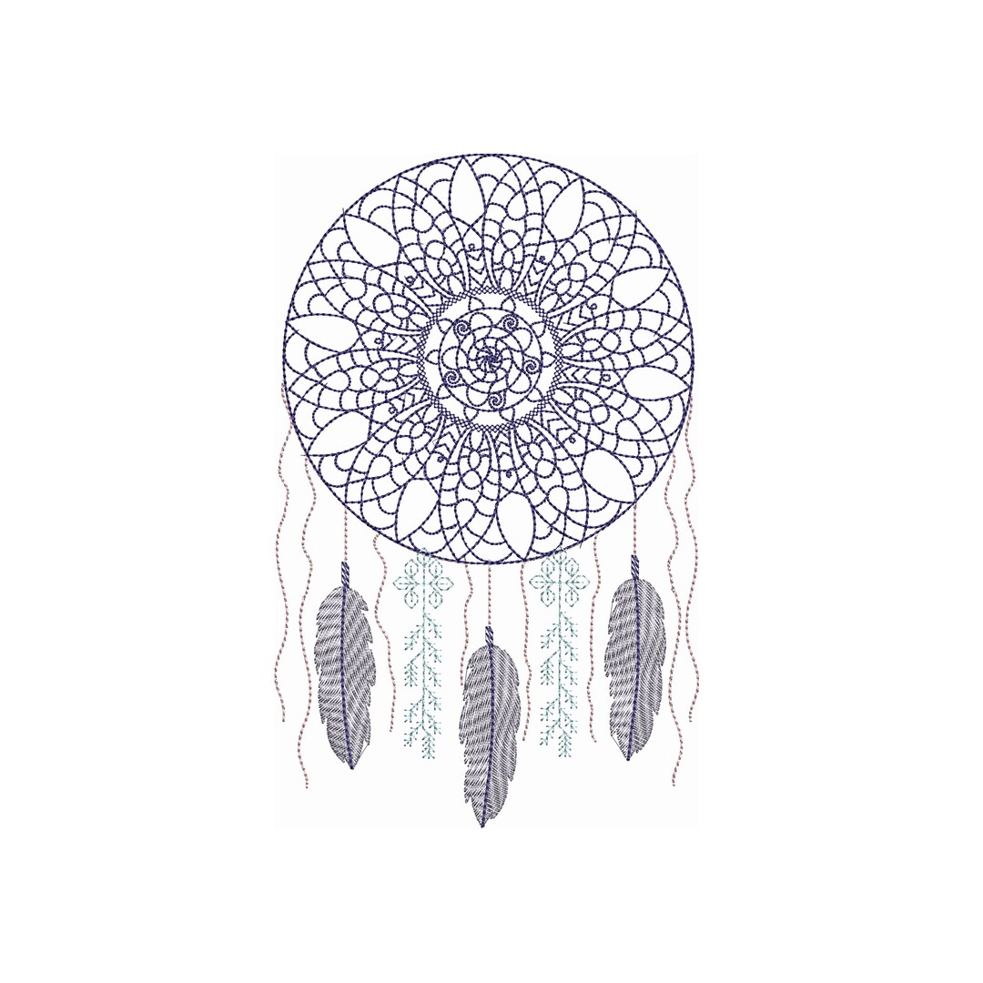 Dream Catcher Embroidery Design, Machine Embroidery File, Instant ...