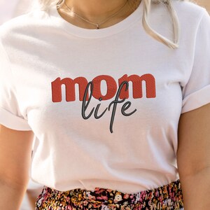 Mom Life Embroidery Design: Machine Embroidery Pattern (instant ...