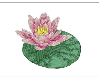 Lily Machine Embroidery Design - Etsy