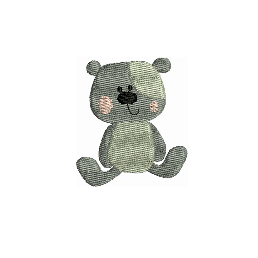 Teddy Embroidery Design, Cute Teddy Bear Embroidery File, Machine ...