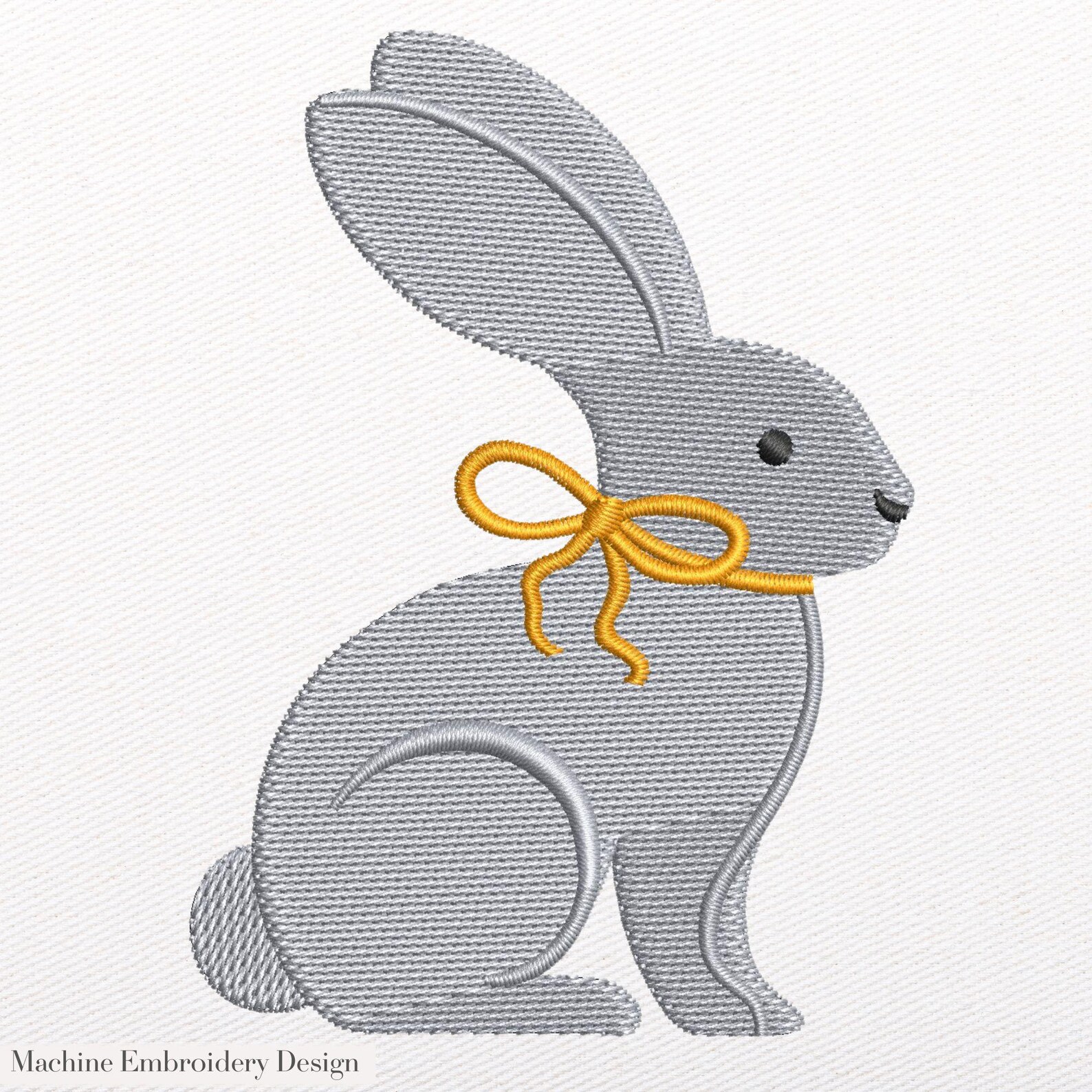 Bunny Machine Embroidery Design: Easter Pattern (instant Download, PDF ...