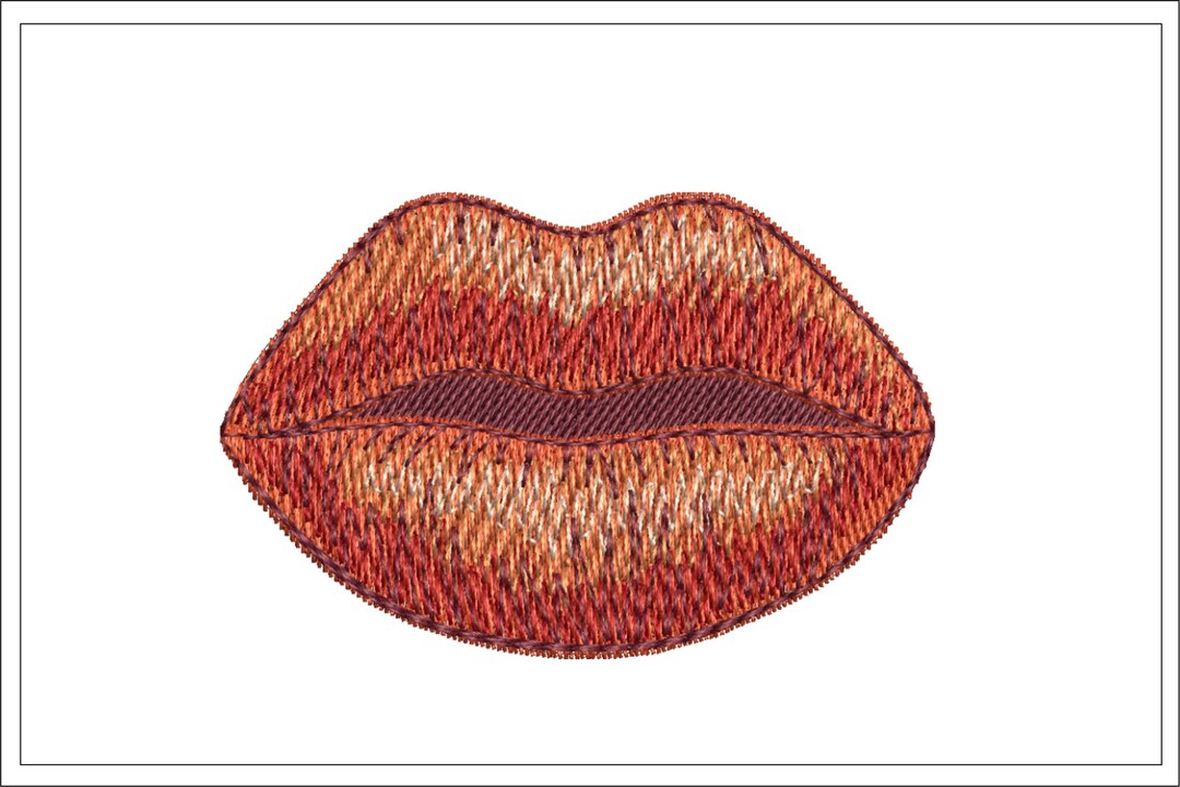 Red Lips Embroidery Design, Lips Embroidery File, Women Machine ...