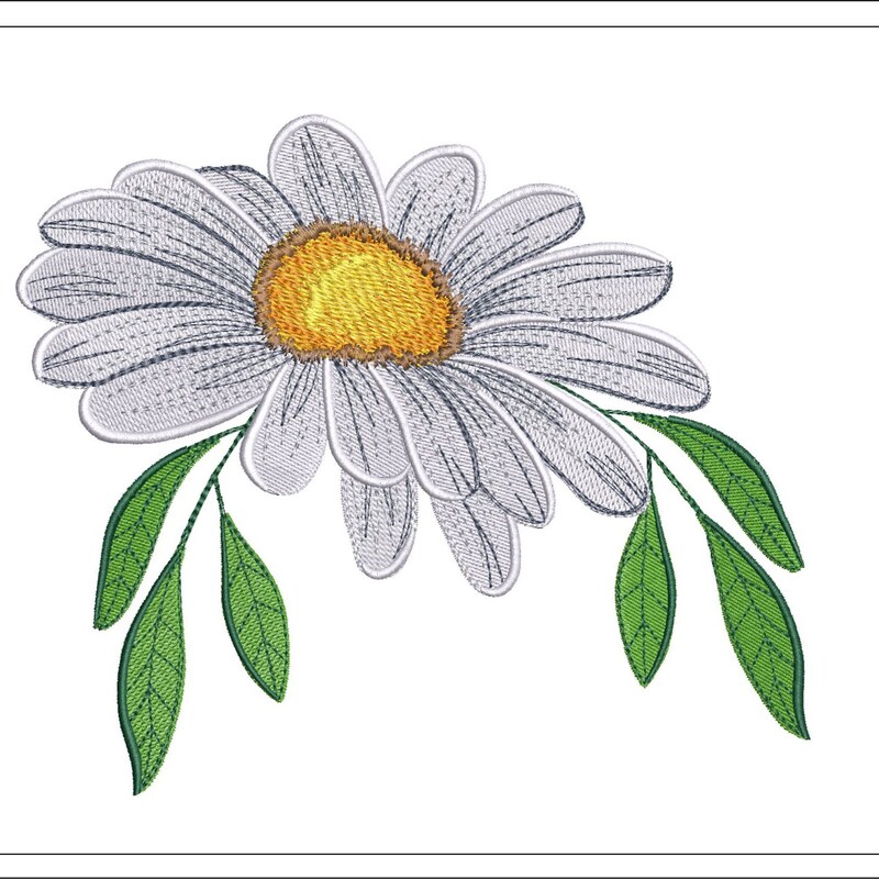 Daisy Embroidery - Etsy