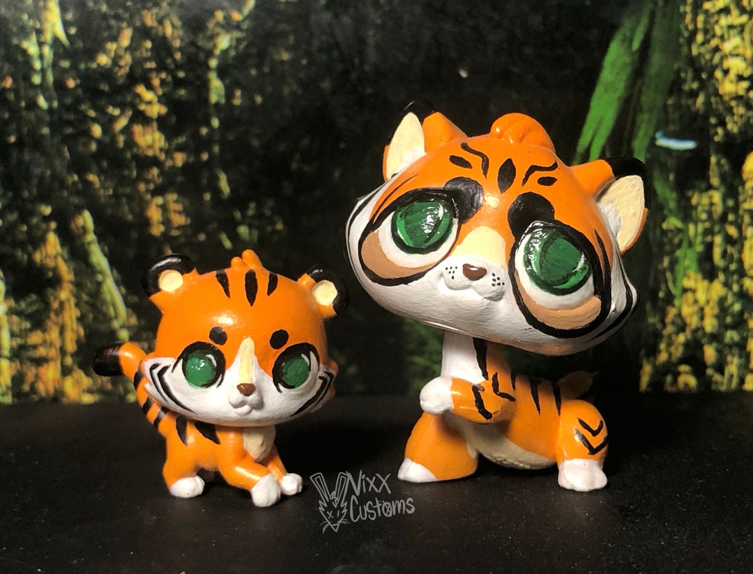 LPS Mommy and Baby Tiger Set Custom OOAK - Etsy