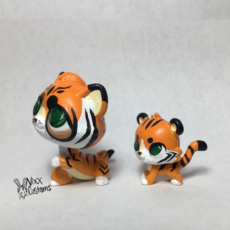 LPS Mommy and Baby Tiger Set Custom OOAK - Etsy