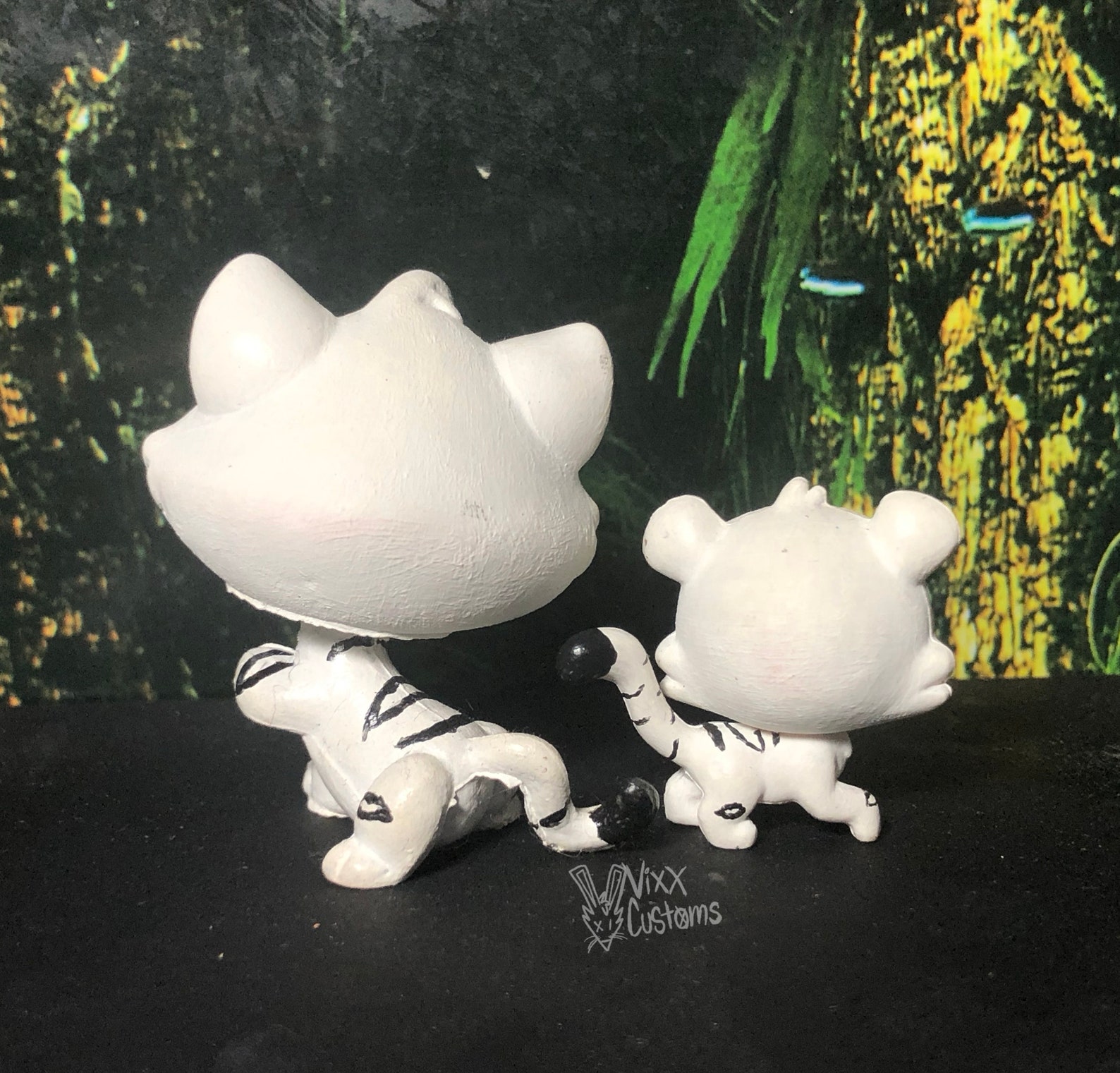 LPS Mommy and Baby White Tiger Custom OOAKS - Etsy