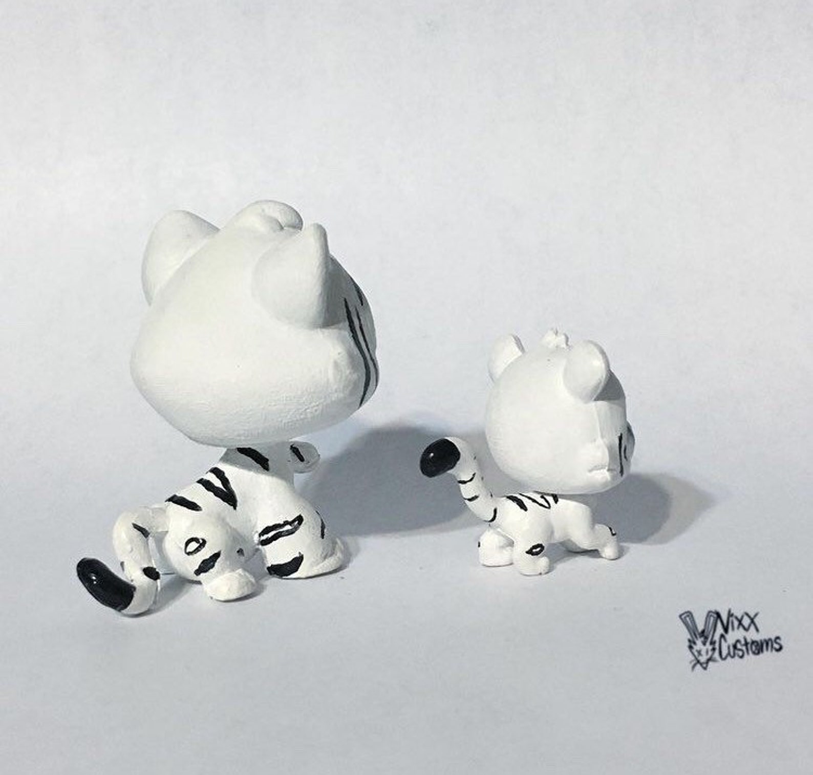 LPS Mommy and Baby White Tiger Custom OOAKS - Etsy
