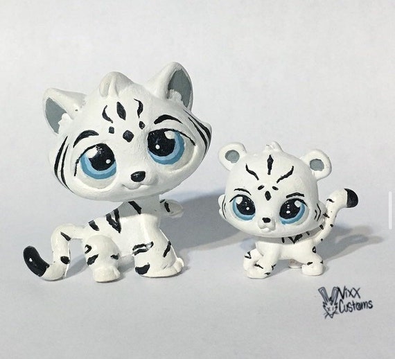 LPS Mommy and Baby White Tiger Custom OOAKS - Etsy