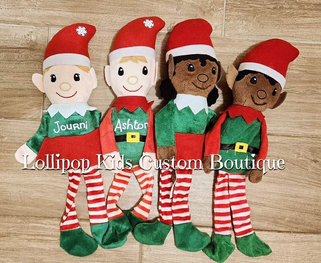 Personalized Christmas Plush Elf Boy/girl - Etsy