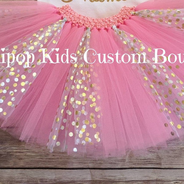 Pink and Gold Tutu - Etsy