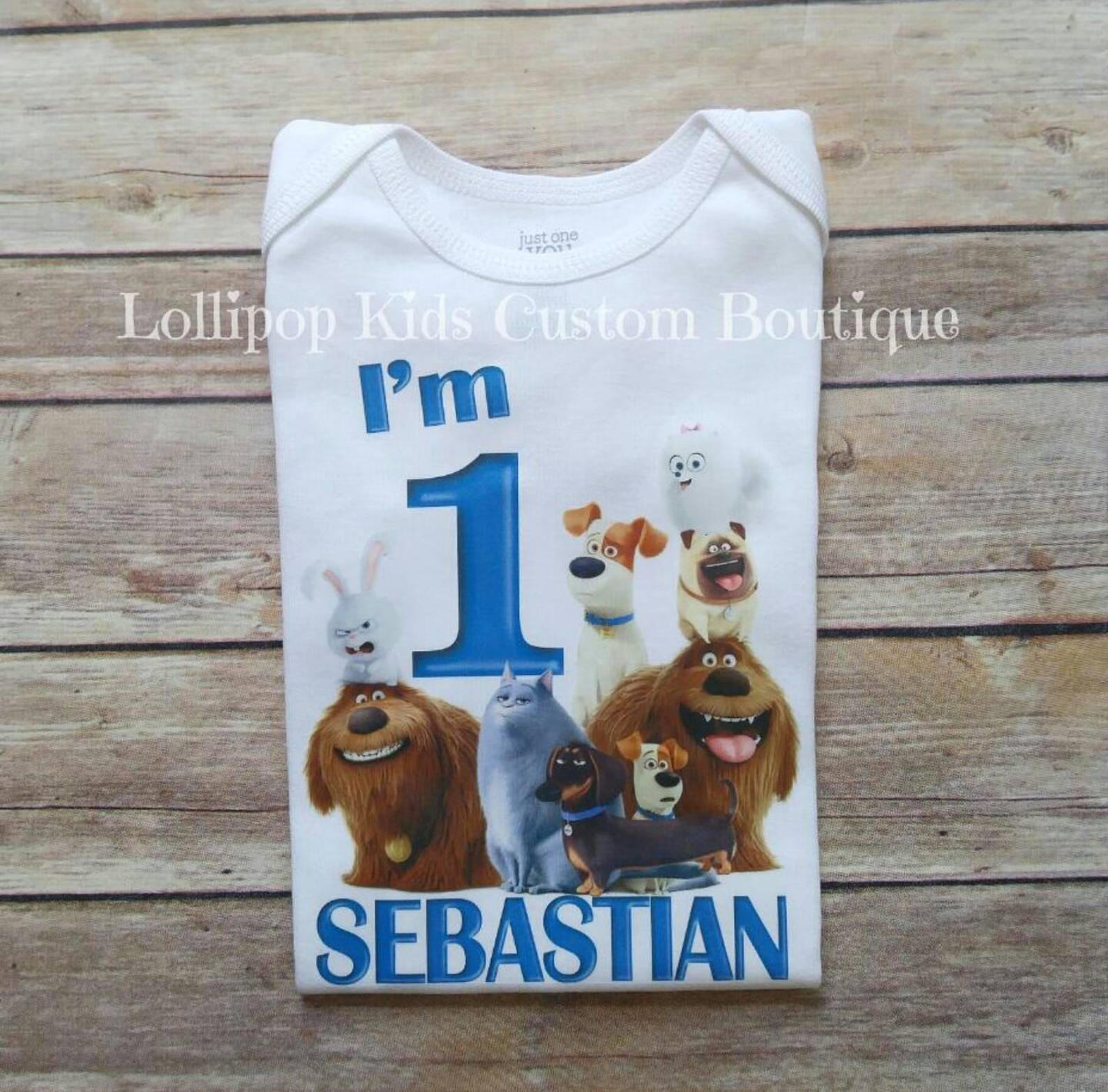 Secret Life of Pets...white Short Sleeve Birthday Shirt - Etsy