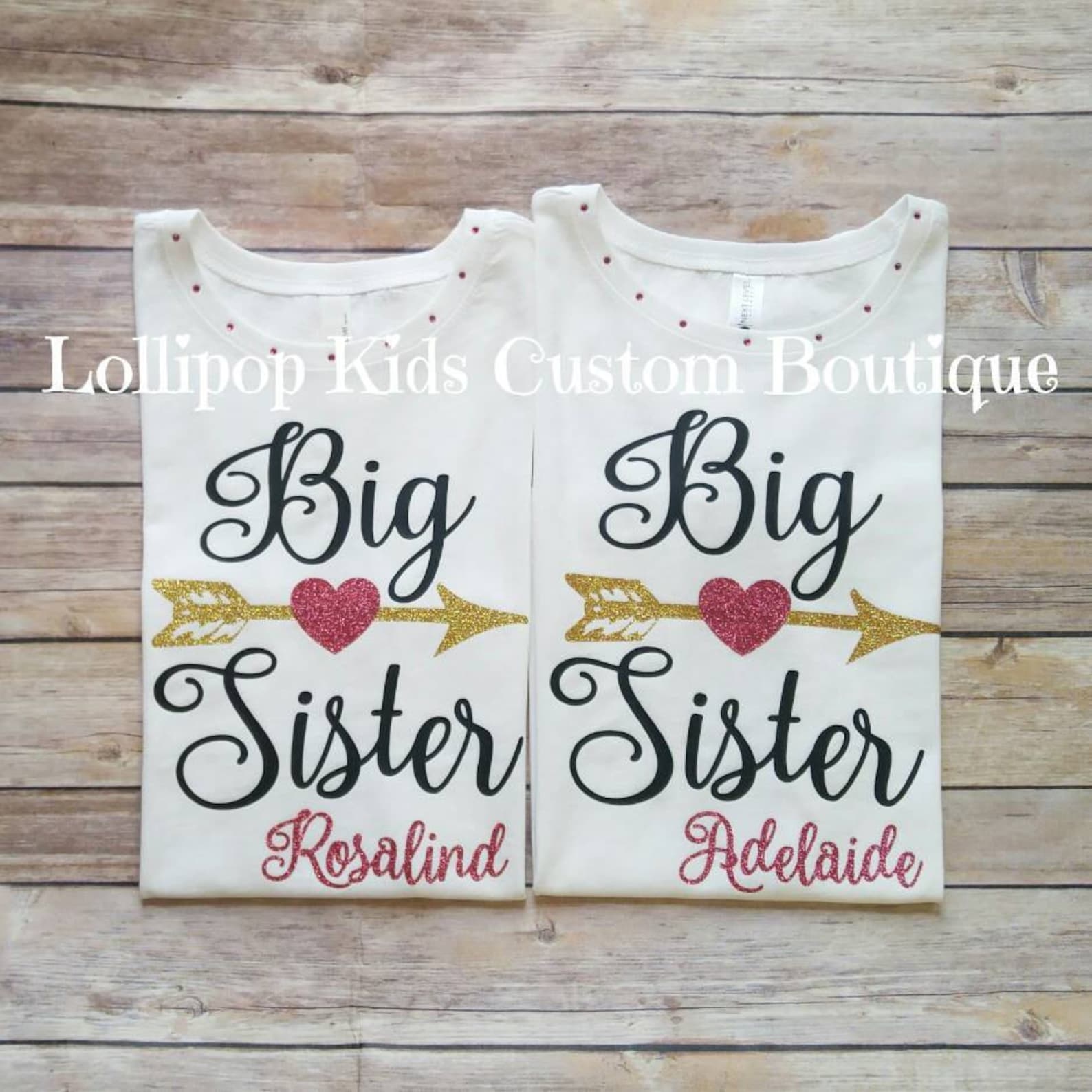 Big Sister Middle Sister or Little Sister or Brother Arrow - Etsy
