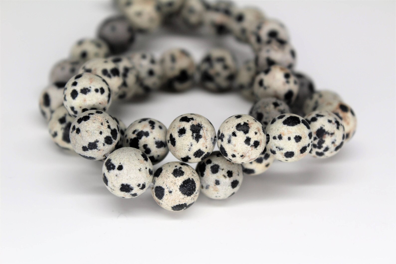 Matte Dalmatian Jasper Gemstone Round Loose Beads 6/8/10mm | Etsy