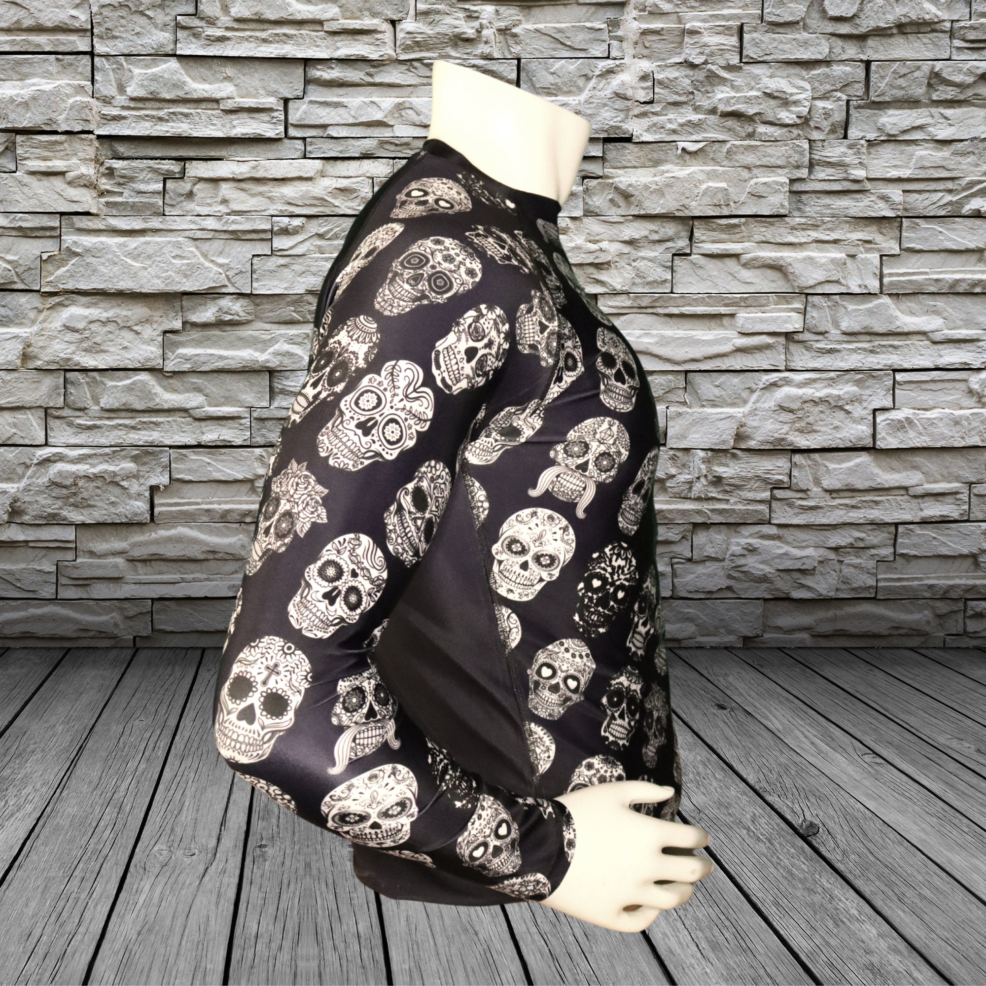 Sugar Skull Rash Guard BJJ Belt Ranks on Back - Etsy New Zealand