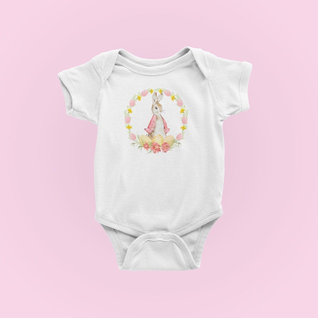 Pink Baby Girl Peter Rabbit Onesie - Etsy