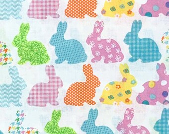 Pastel Plaid Spring Easter Cotton Woven Fabric With Yellow, Pink, Blue ...