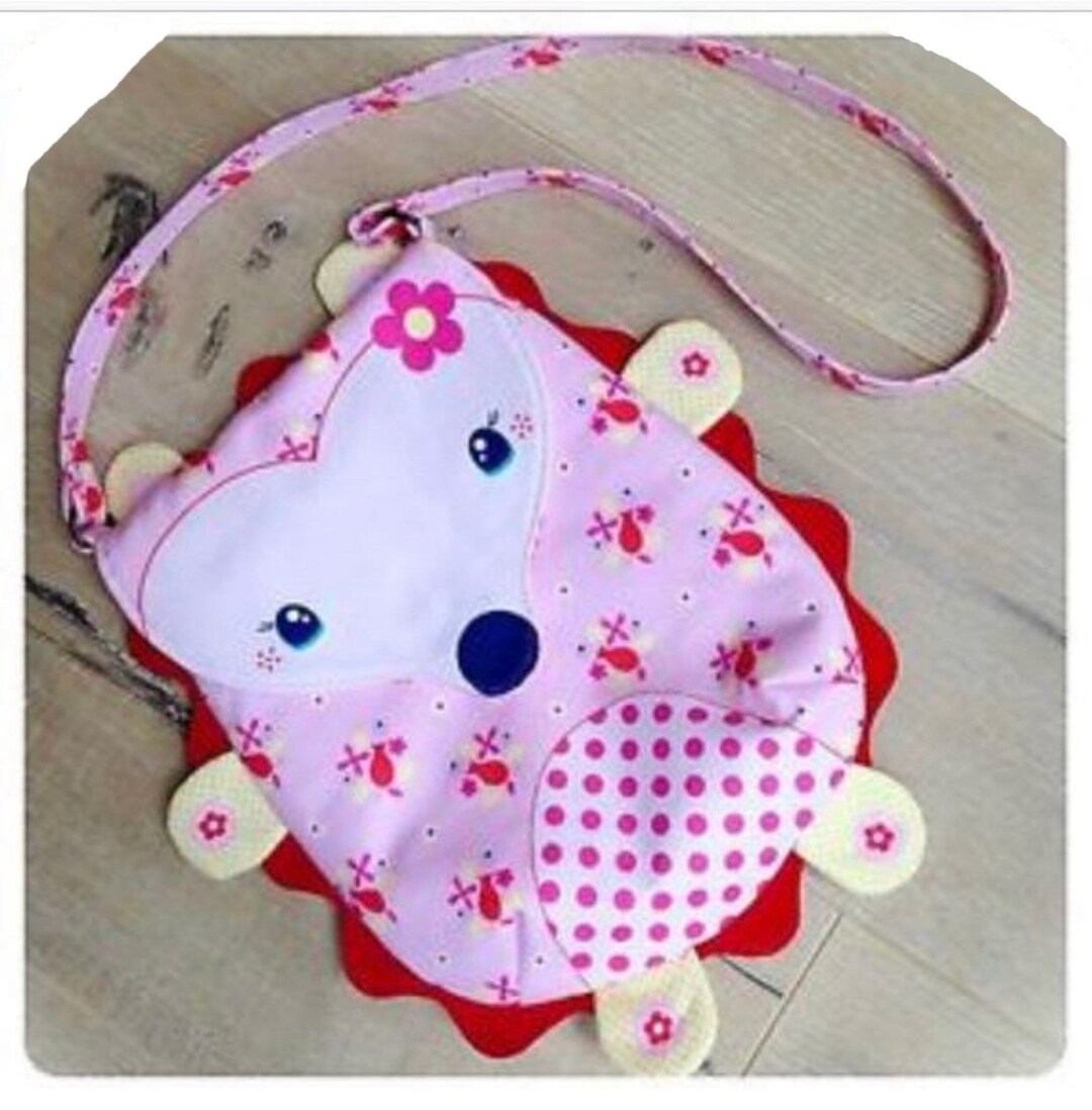 Pink Hedgehog Purse Diy Panel, Pink Hedgehog Animal Girls Purse, Melly ...