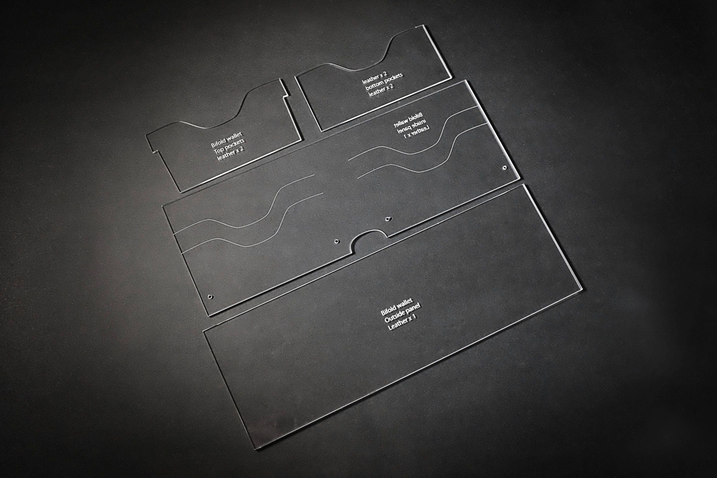 Bifold Wallet Acrylic Patterns Video Tutorial - Etsy