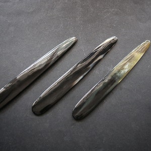 Buffalo Horn Folding Bone - Leather Working Tool - Etsy