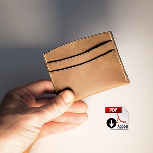 Slim Leather Wallet Patterns/leather Card Holder Patterns/free Video ...