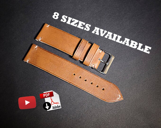 Simple Watch Strap Pdf Pattern + Video Tutorial•from 18mm to 25mm - Etsy