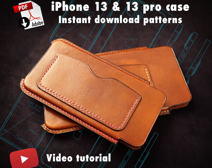 IPhone 13 & 13 Pro Cases Pdf Patterns Video Tutorials - Etsy