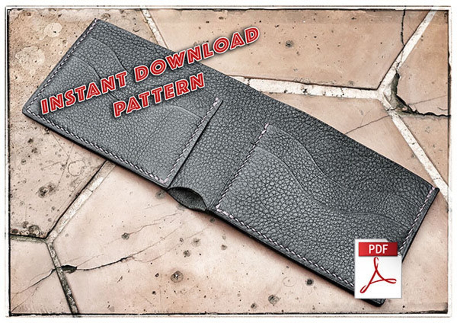 Bifold Wallet Patterns Video Tutorials/leathercraft Patterns - Etsy