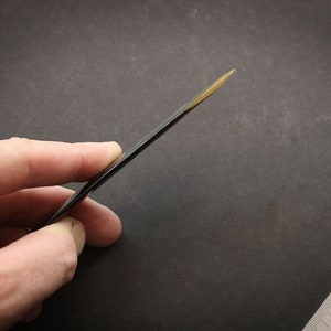 Buffalo Horn Folding Bone - Leather Working Tool - Etsy