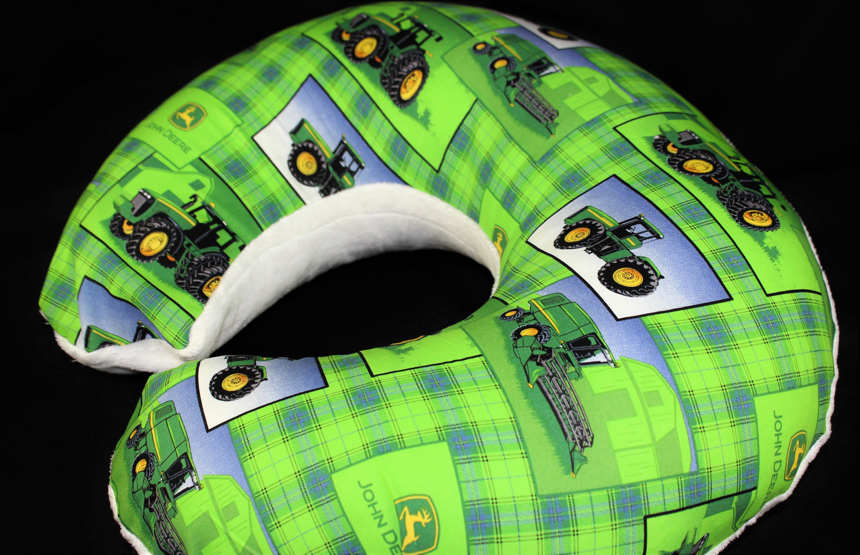 Nursing Pillow Cover Green John Deere Tractors With Minky | Etsy
