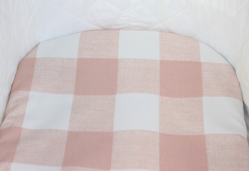 Sheet Blush Buffalo Check Sheet Any Size/shape - Etsy