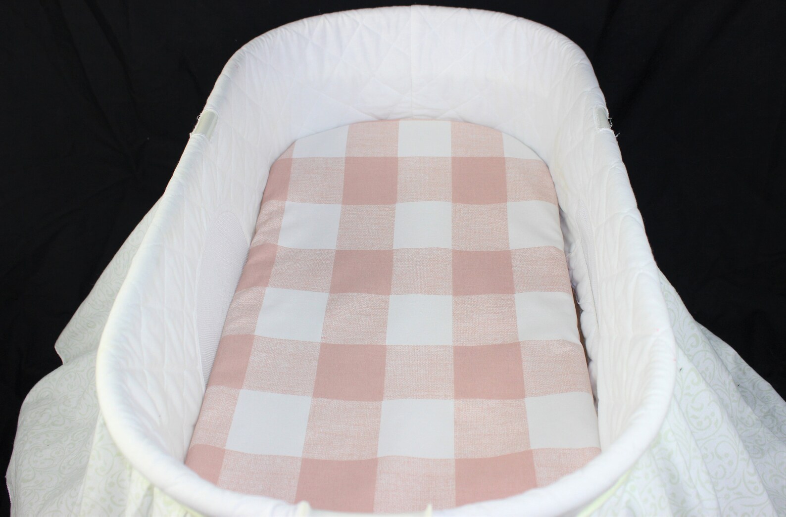 Sheet Blush Buffalo Check Sheet Any Size/shape - Etsy