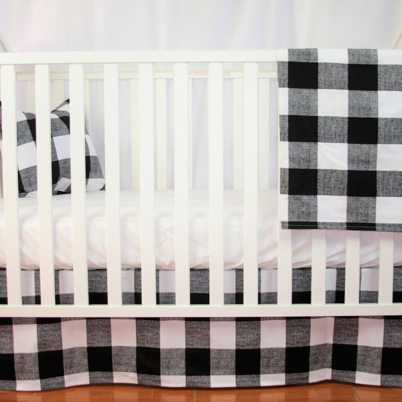 White Crib Bedding - Etsy