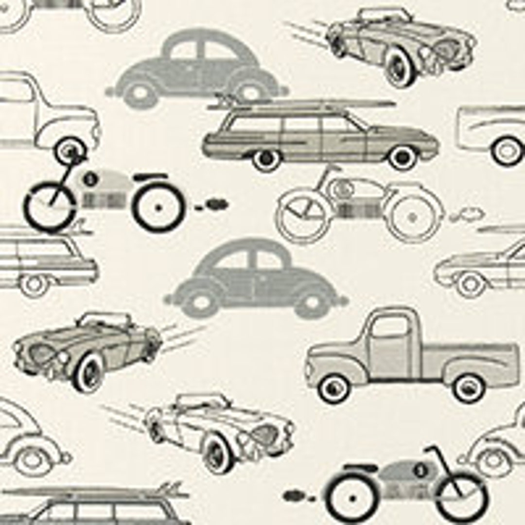 Curtain Panels - Retro Rides Lead Macon - Etsy