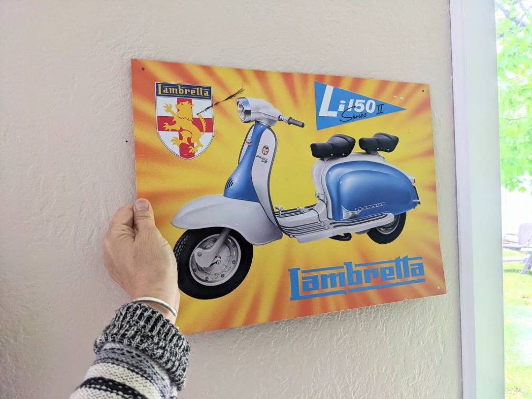 Lambretta Tin Sign Made in England 12 X 16 Inches - Etsy