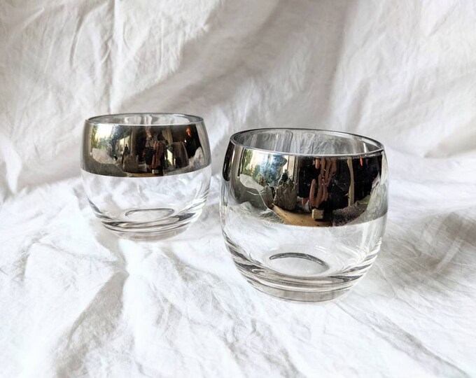 Two Roly Poly Dorothy Thorpe Low-ball Cocktail Glasses - Etsy