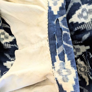 Antique Indigo Kasuri Japanese Kimono - Etsy