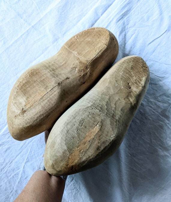 Dutch wooden shoes Sabots hand carved - Gem