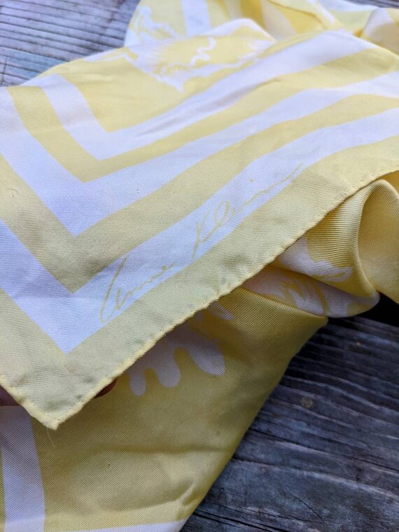 Anne Klein silk scarf shells 36 inch carré - Gem