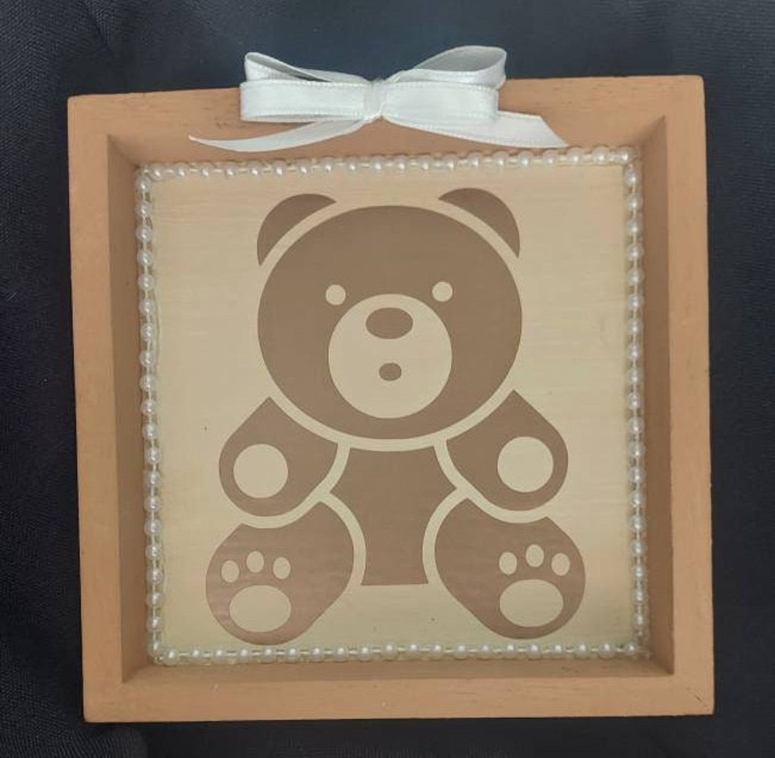 Teddy Bear Shadowbox Wall Decor 5" X 5" - Etsy