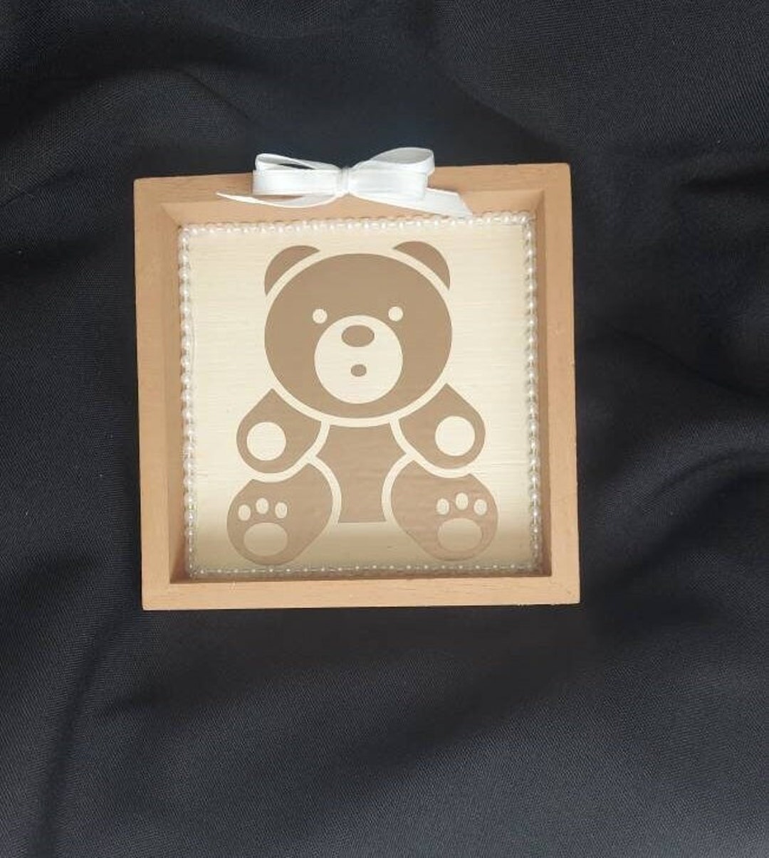 Teddy Bear Shadowbox Wall Decor 5" X 5" - Etsy