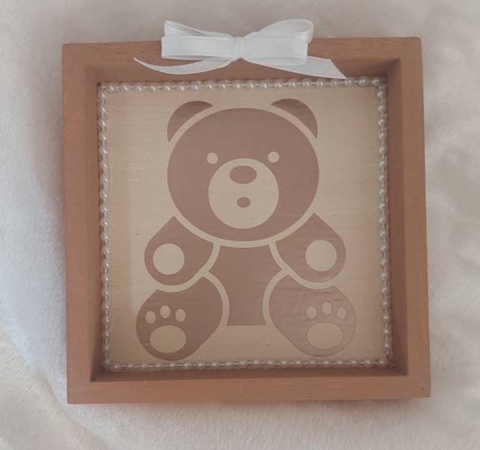Teddy Bear Shadowbox Wall Decor 5" X 5" - Etsy
