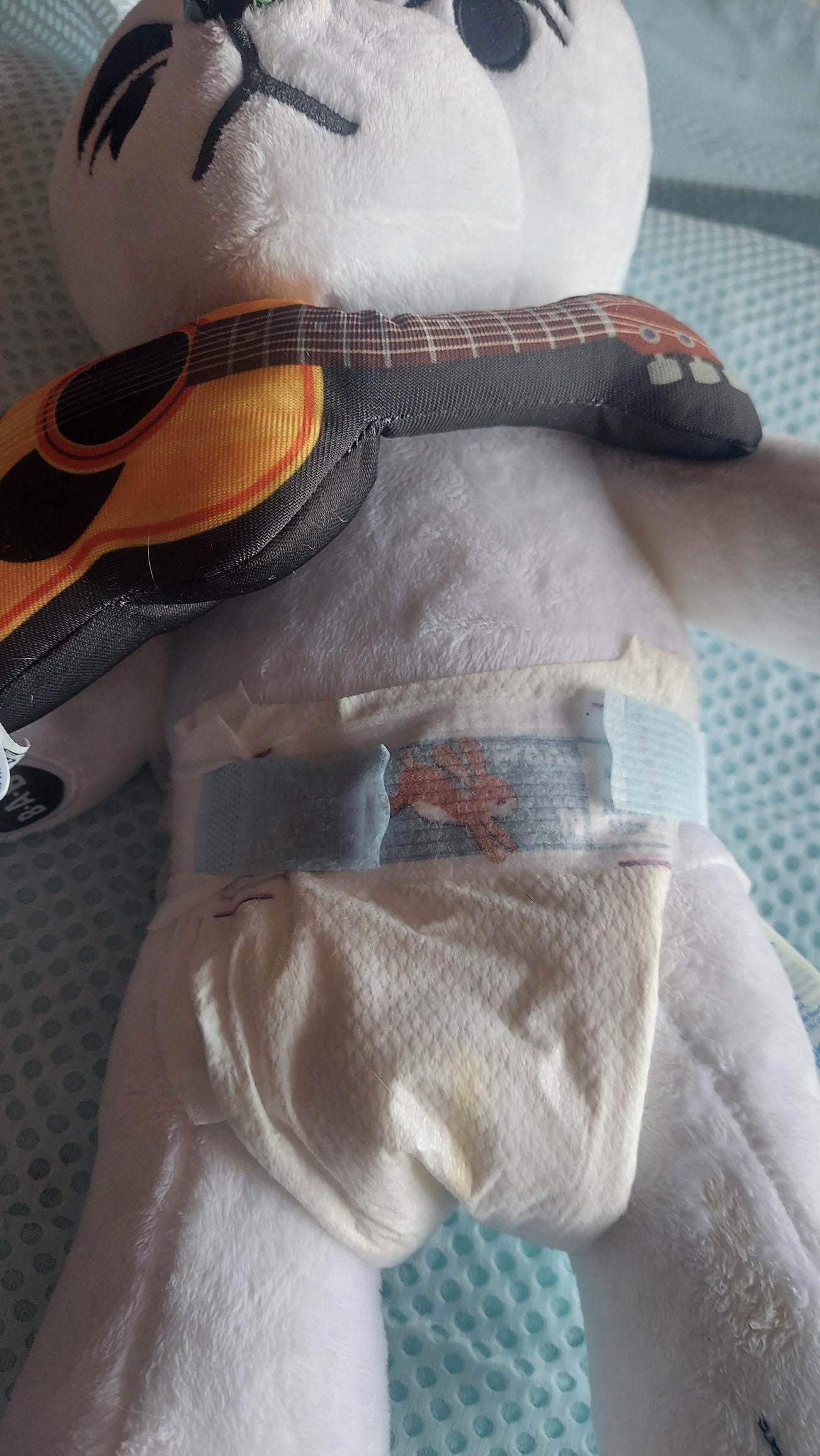 Caution-oversize-load Sticker on the Back of Newborn-size Diaper for ...