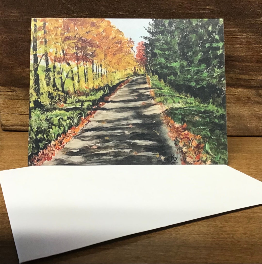 Foliage in Vermont Note Card - Etsy