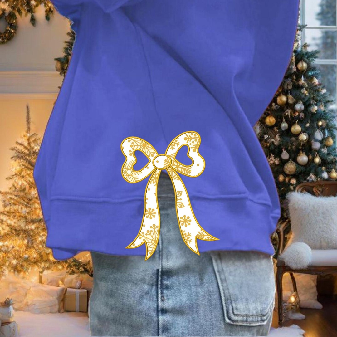 Bow Applique Embroidery Design, Bow Embroidery Design, Side Bow ...