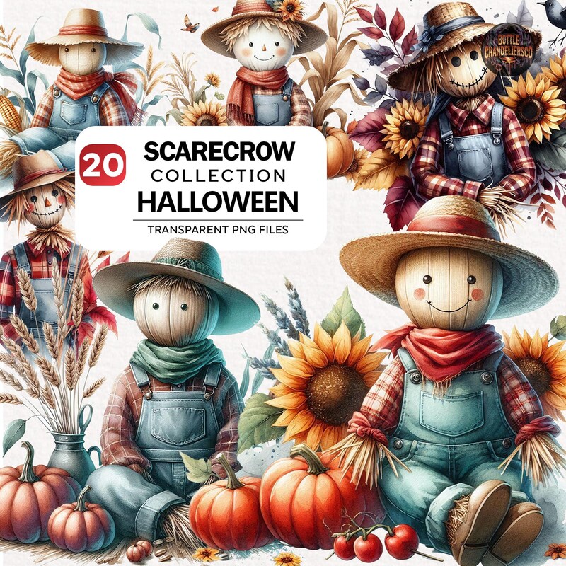 Halloween Scarecrow - Etsy