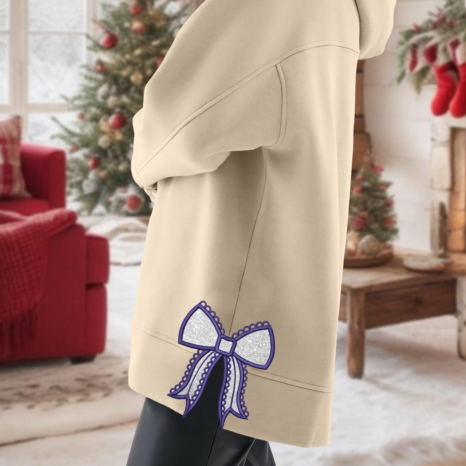 Mini Lace Bow Cut Out Side Embroidery Design, Bow Appliqué Embroidery ...