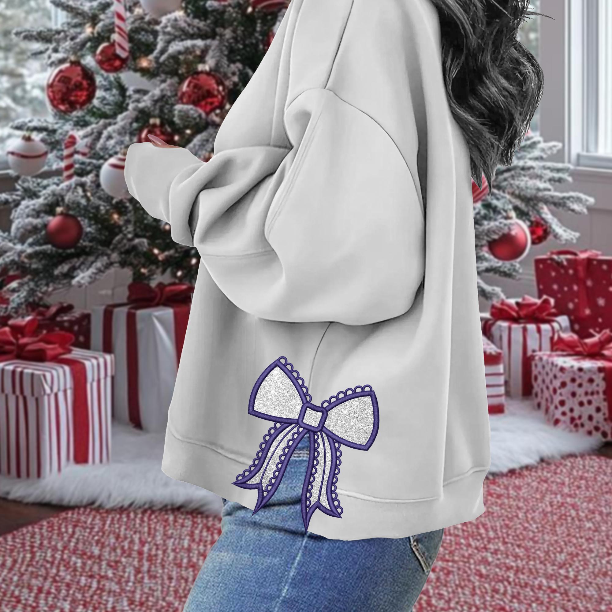 Mini Lace Bow Cut Out Side Embroidery Design, Bow Appliqué Embroidery ...