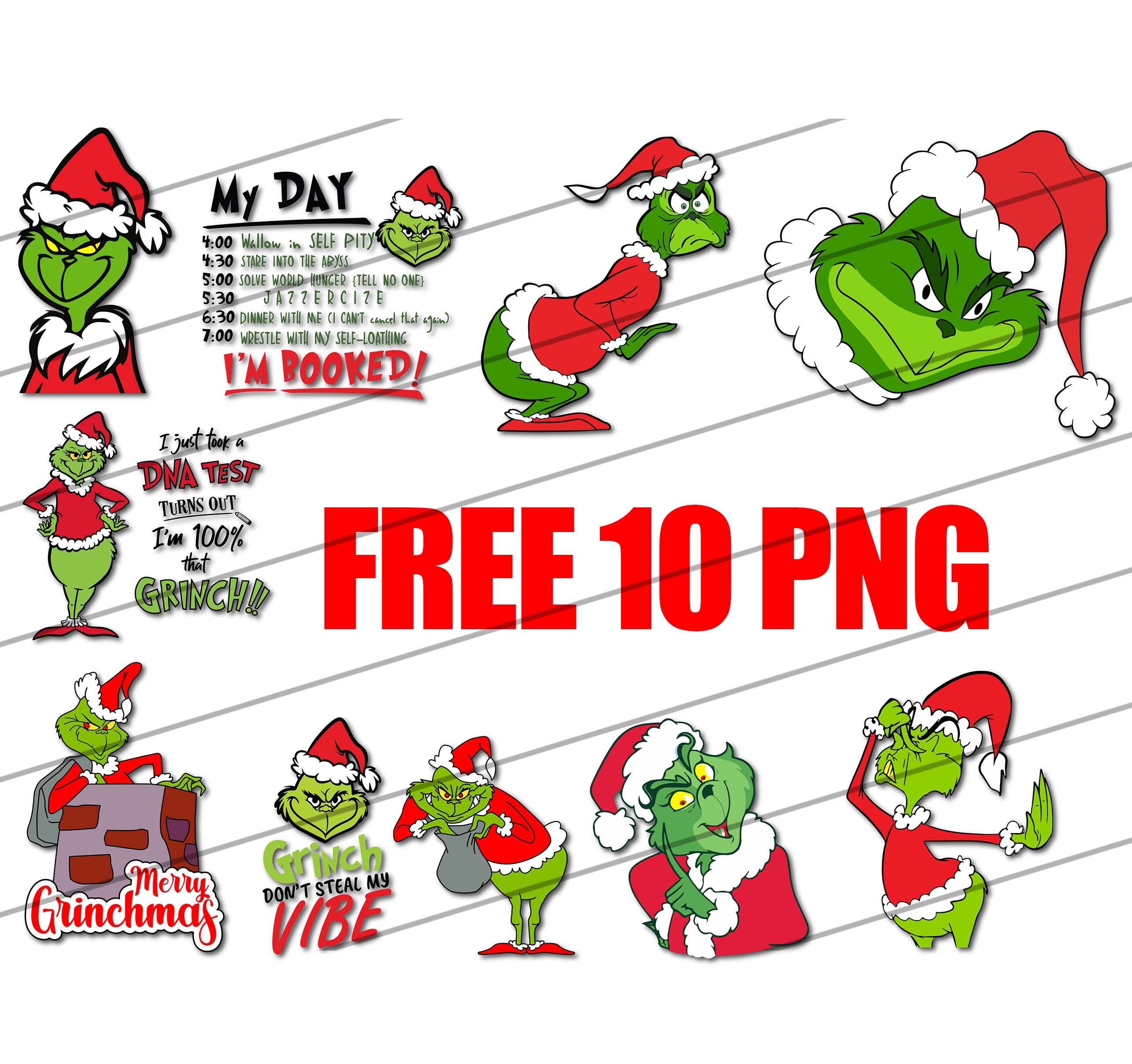 5 Grinch Font PNG PNG Font Alphabet PNG Christmas - Etsy Australia
